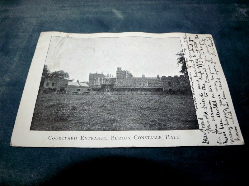 1904 Courtyard Entrance, Burton Constable Hall North Frodingham Early ...