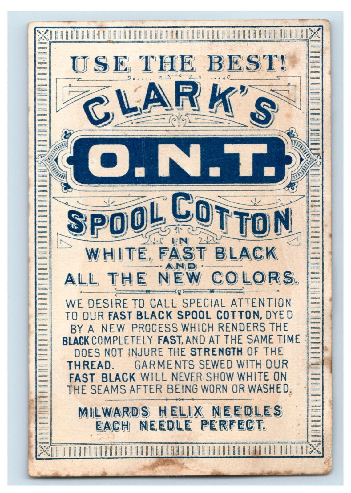 1880s Clark's ONT Spool Cotton Store Street Scene Boy Sewing Pants F120 ...