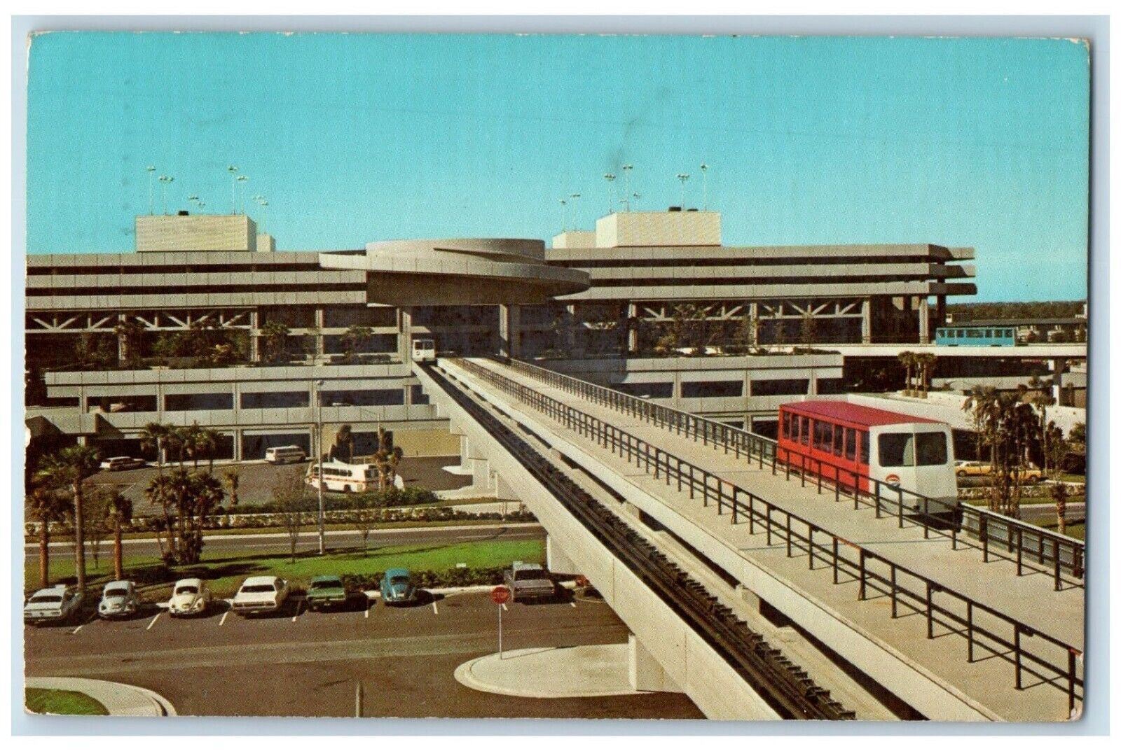 1974 Tampa International Jetport Terminal Cars Street View Florida FL ...