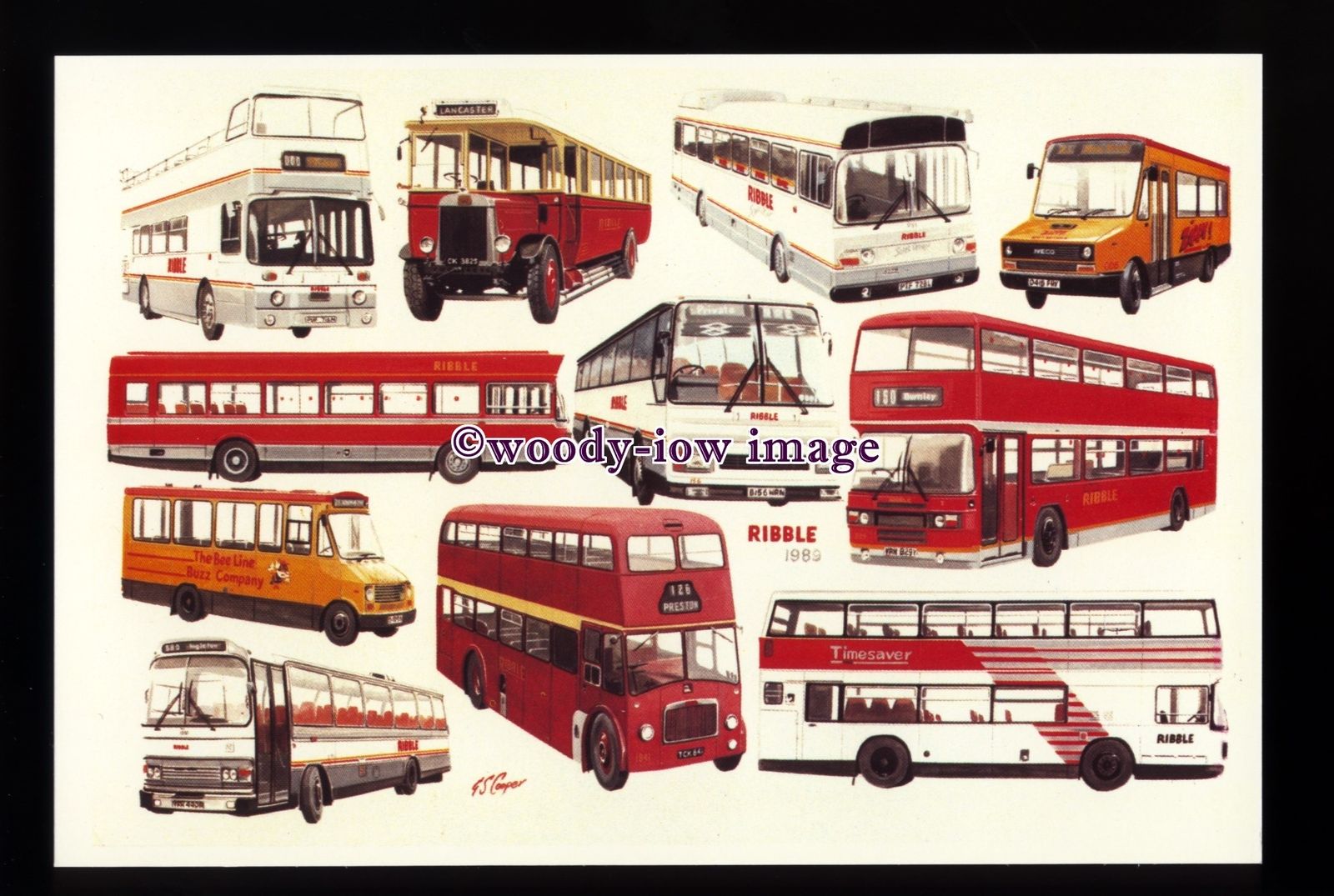 tm6633 - Ribble Buses over the last 70 years - Artist - G.S.Cooper ...