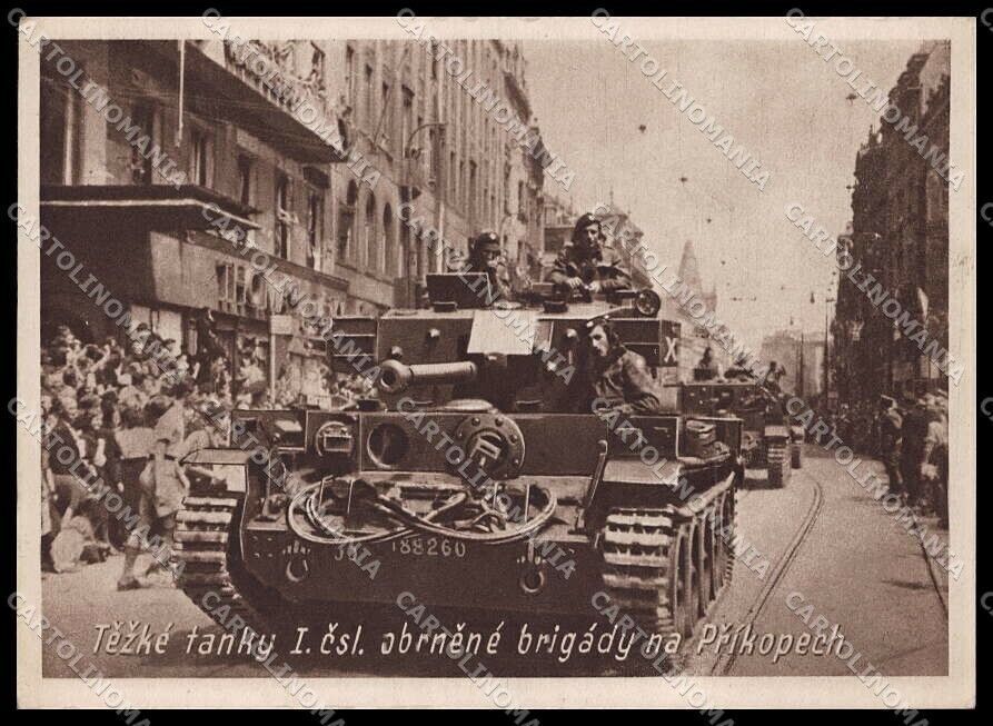 Repubblica Ceca WW2 Carro Armato Militari Na Prikopech FG cartolina ...