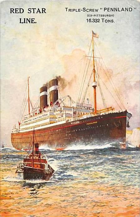 S.S. Pennland, Red Star Line | Topics - Transportation - Other ...