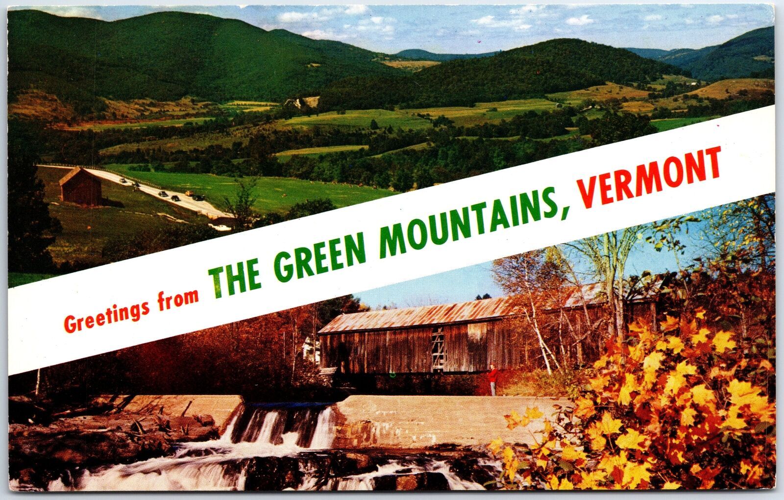 Vintage Postcard (2) Rural Scenes in the Green Mountains of Vermont ...