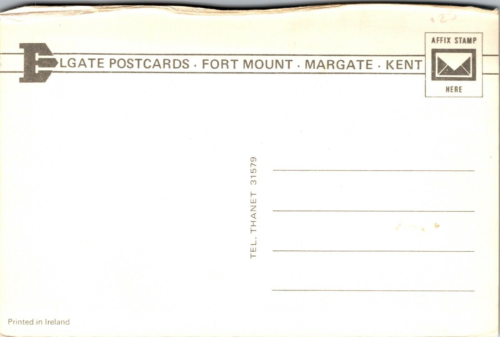 Brighton Square Lanes Postcard VTG UNP Elgate Fort Mount Margate Kent ...