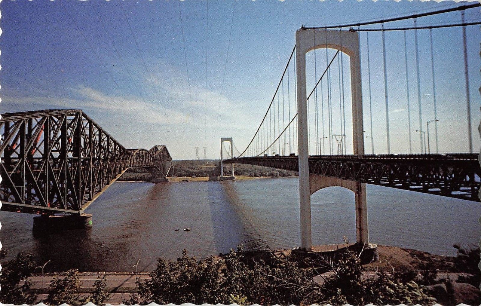 BR70888 old quebec bridge and pierre laporte bridge canada | Canada ...