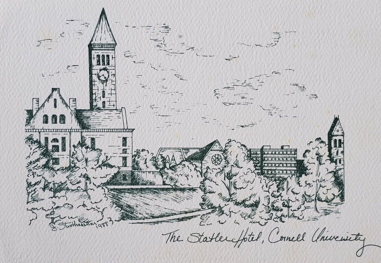Statler Hotel Cornell University Education Center Drawing Ithaca NY ...