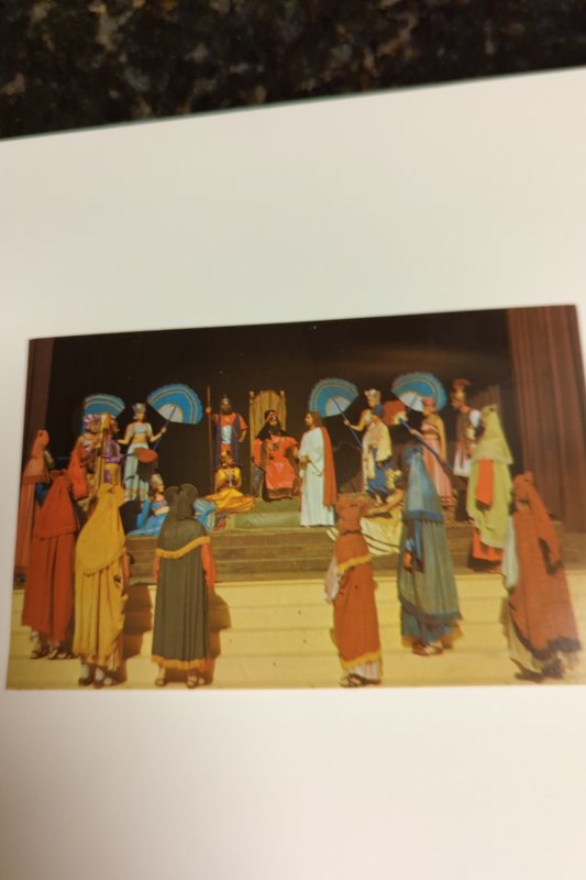 Vintage Black hills Passion Play postcard. Jesus before King Herod ...