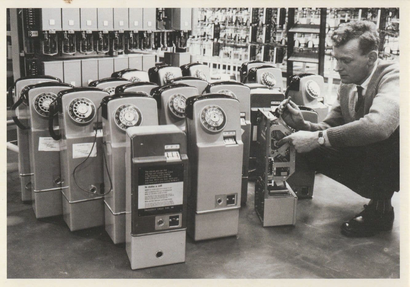 1960s Old British Pay Phone Norwich 1962 Inspection Postcard | Europe ...