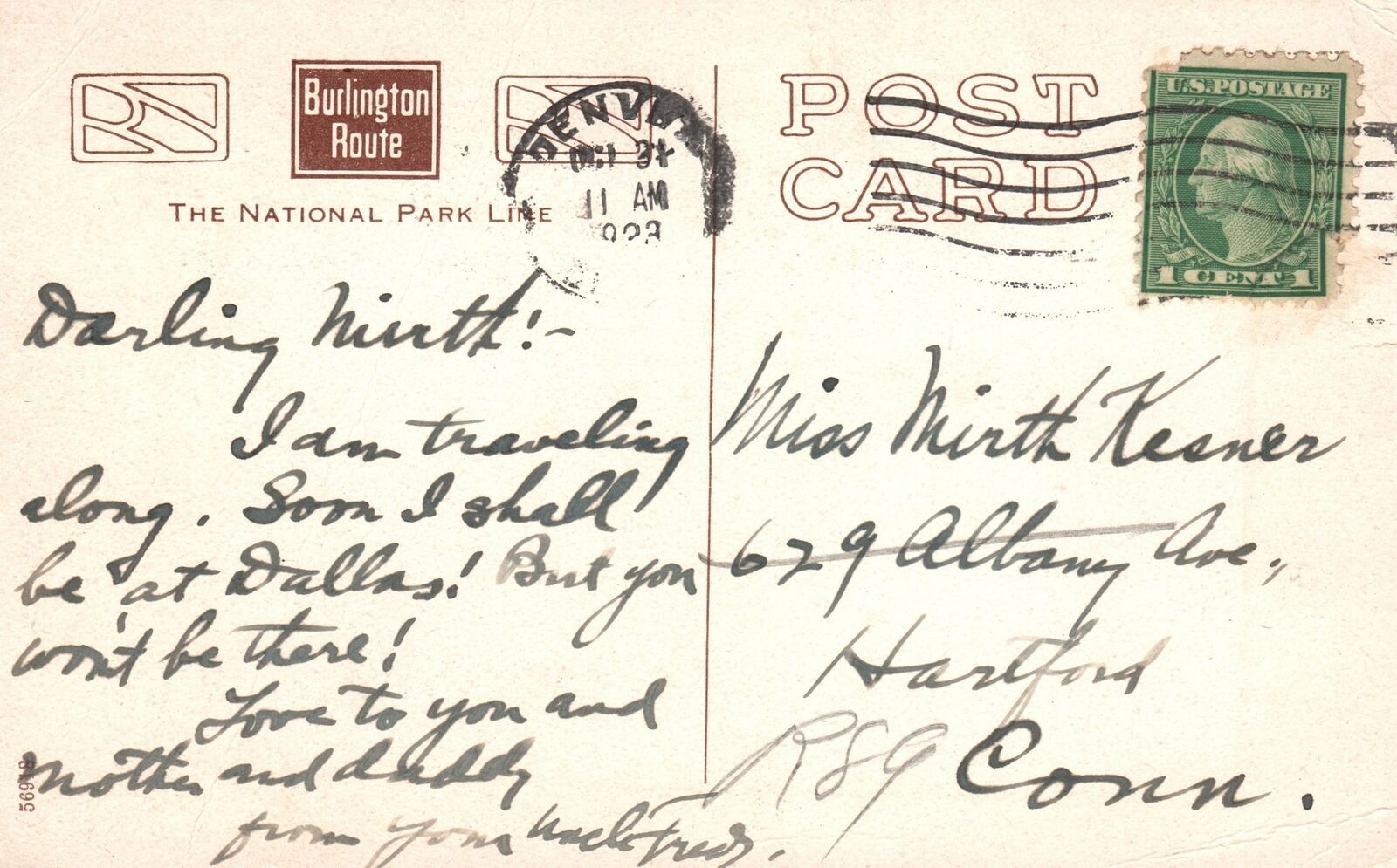 Vintage Postcard 1923 Little Mountain Lake Rocky Mountain National Park ...