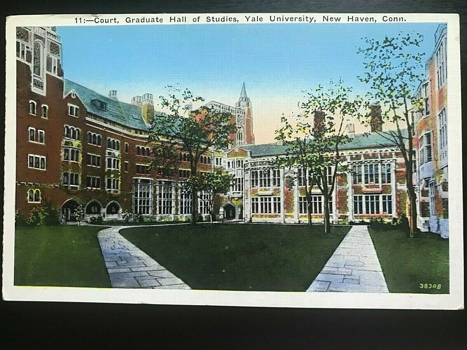 Vintage Postcard 1915-30 Graduate Hall of Studies Yale University New ...