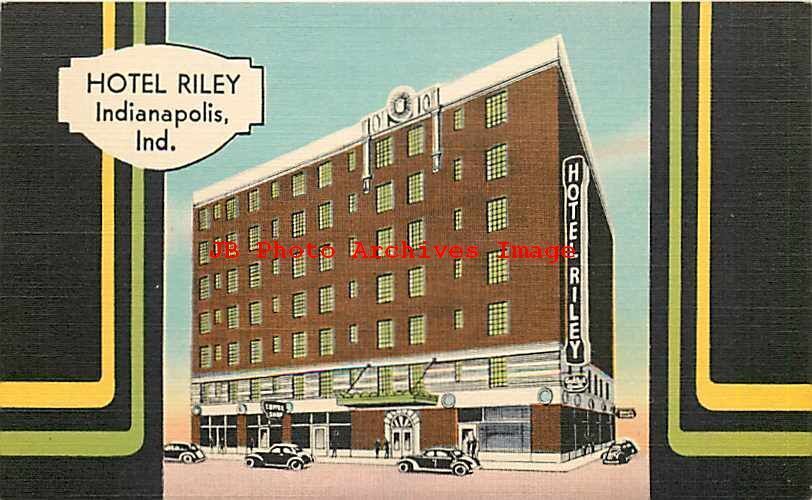 IN, Indianapolis, Indiana, Riley Hotel, Exterior View, MWM No A-1308 ...