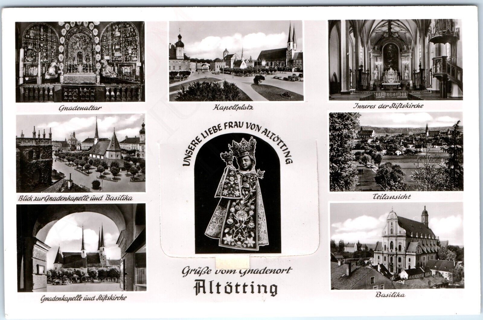 c1950s Altotting, Germany Multi View Novelty Flip Open View Postcard ...