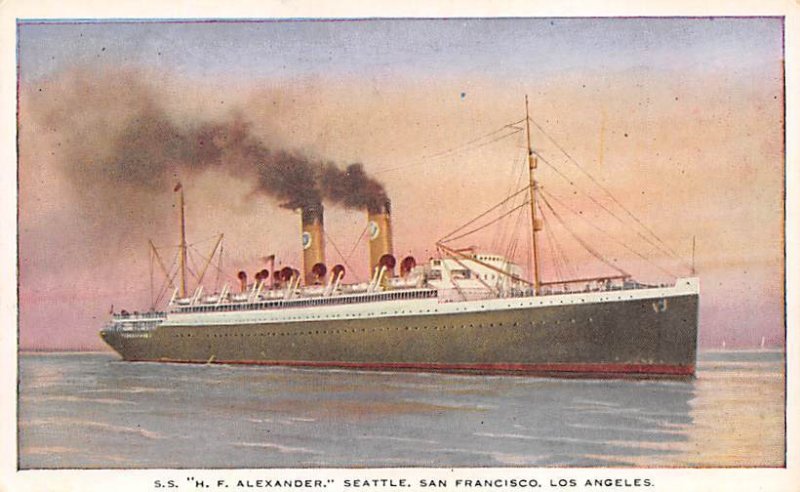 S.S. H.F. Alexander Largest, Fastest, Most Luxurious S.S. H.F ...