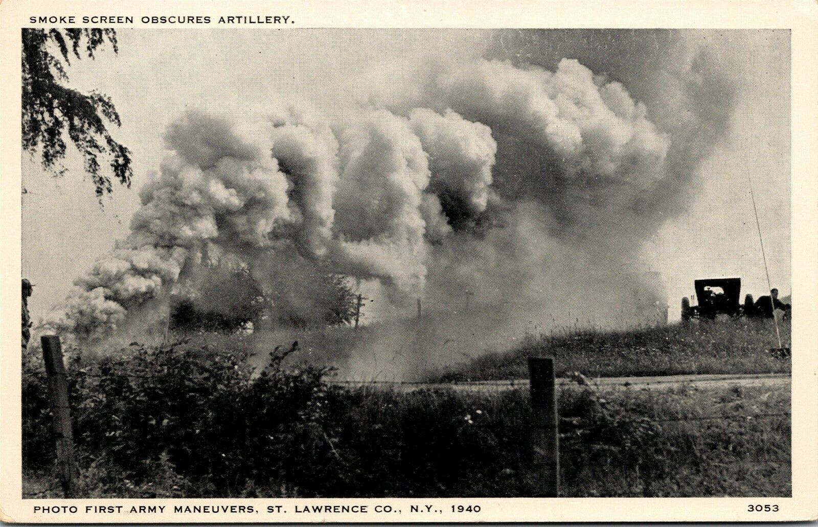 Vtg Smoke Screen Army Maneuvers St Lawrence County New York NY 1940s ...