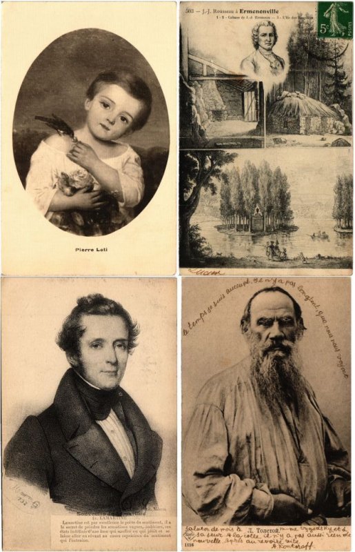 FAMOUS PEOPLE WRITERS 37 Vintage Postcards (L5059) | Europe - Belgium ...