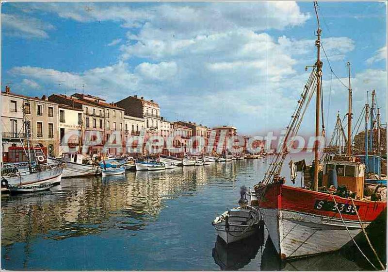 Modern Postcard Sete Its beaches the sun | Europe - France - Languedoc ...