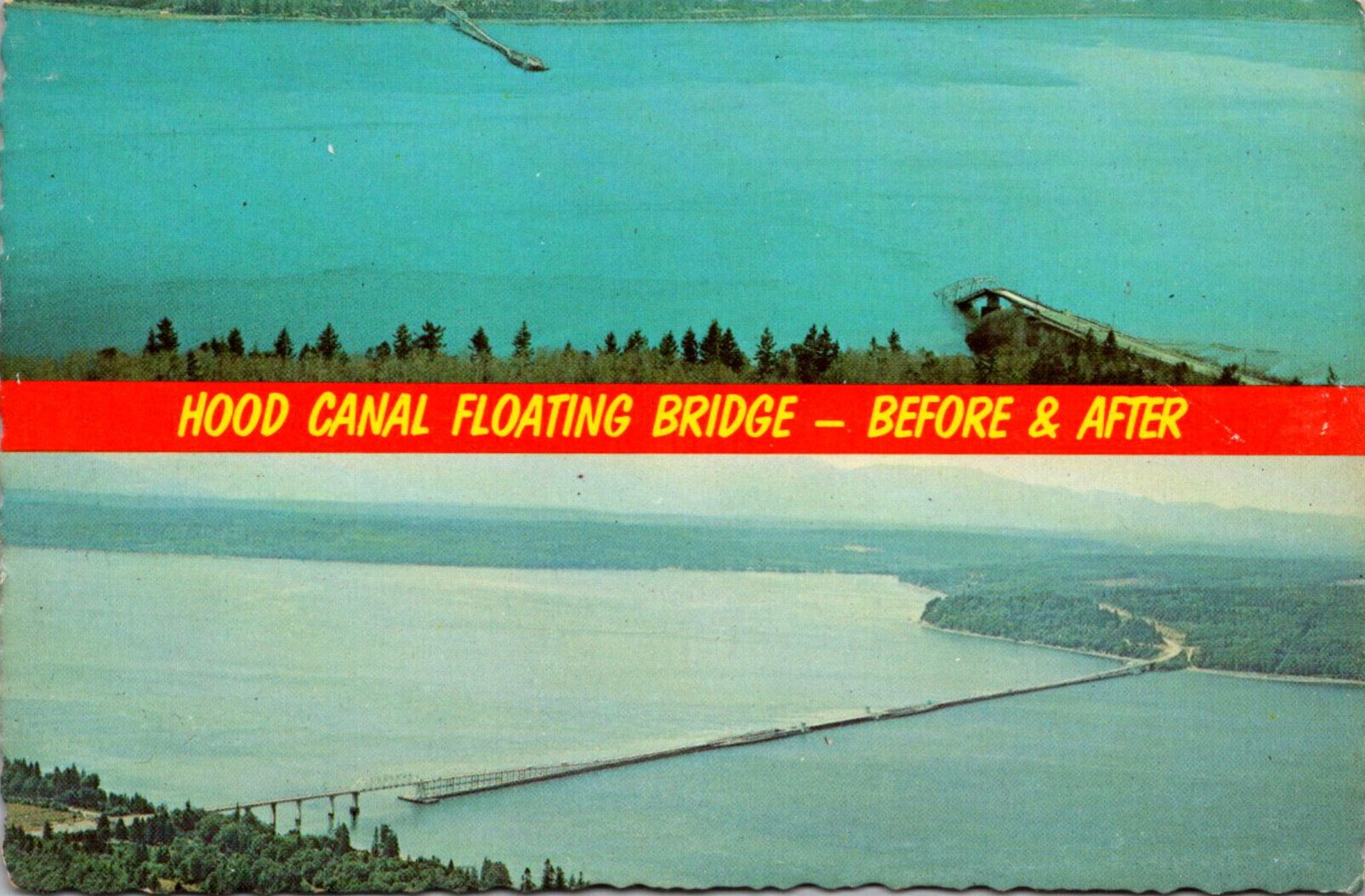 Washington Hood Canal Floating Bridge Before and After | United States ...