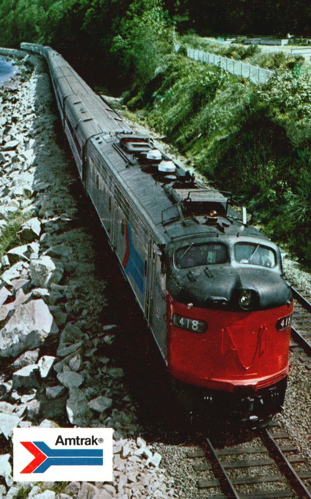 Vintage Postcard Amtrak's Modern Train Coast Starlight Bet. Seattle-Los ...