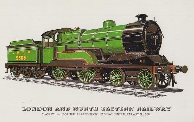 London & North Eastern Railway Class D11 Butler Henderson 5506 Train ...
