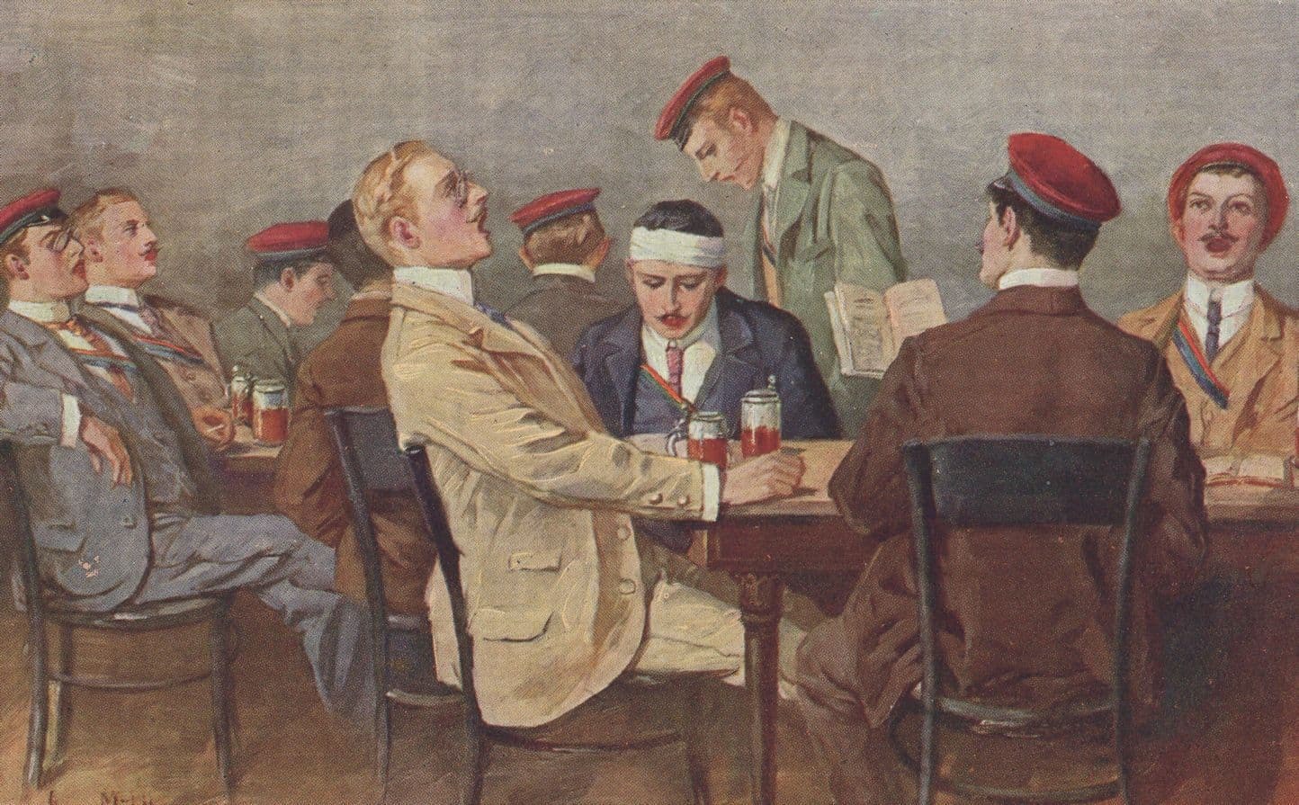 Heidelberg Sword Fighting Fencing Military Head Wound German Pub ...