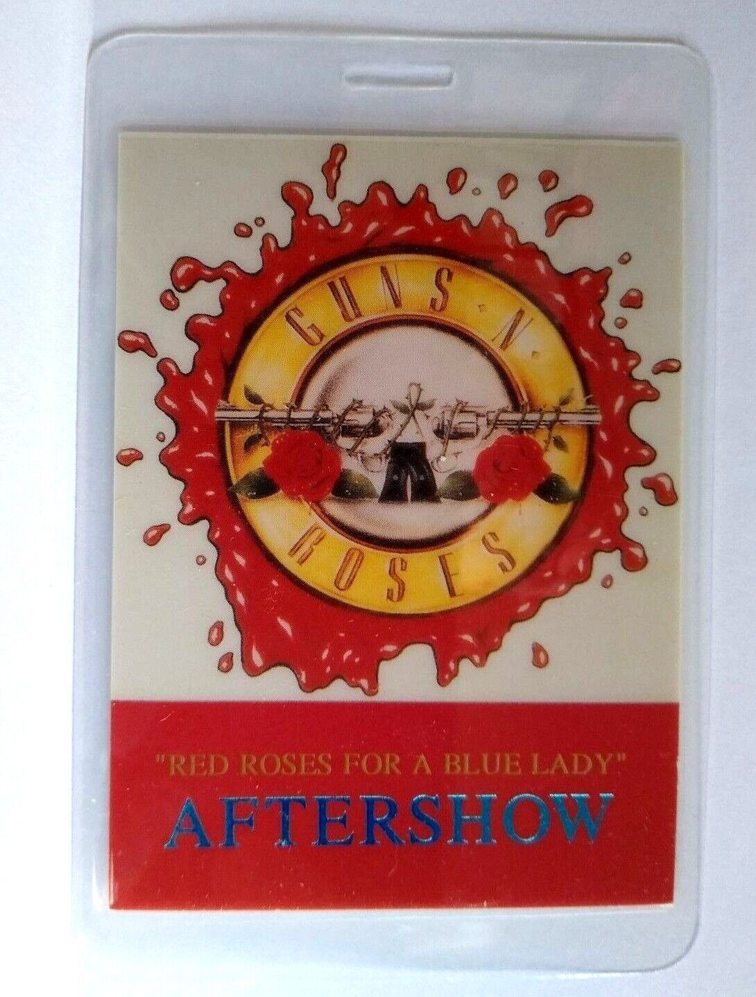Guns N Roses Red Roses For A Blue Lady Backstage Pass Original 1991 ...