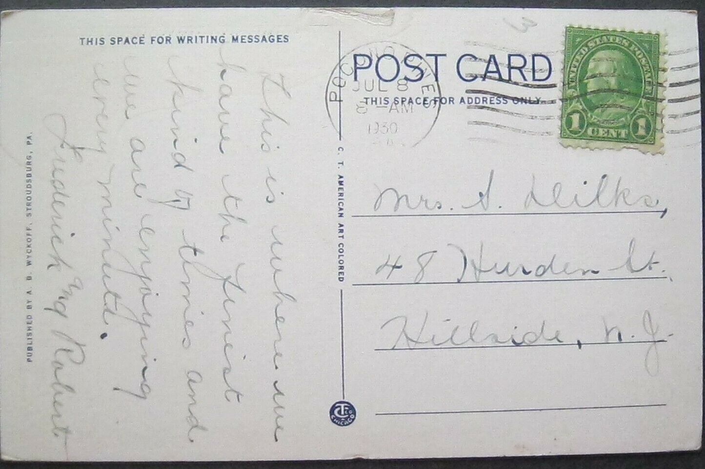 The Laura Dahlen Playhouse Lutherland Pocono Pines PA 1930 AB Wyckoff ...