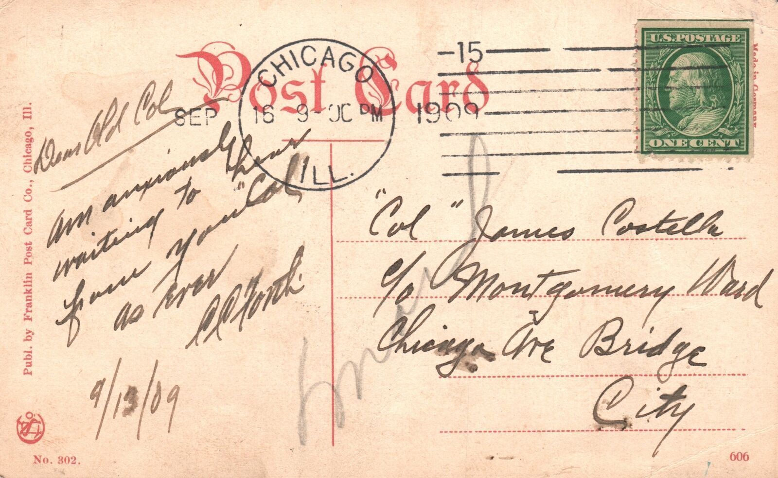 Vintage Postcard 1909 New Depot Chicago and Northwestern R. R. Chicago ...