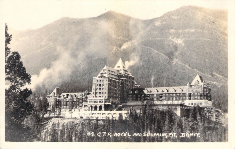 RPPC 1920s Canadian Pacific Railway Hotel Sulphur Mtn Banff LORD ...