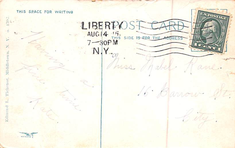 Lean-to, Workman's Circle Liberty New York | Topics - Other, Postcard ...