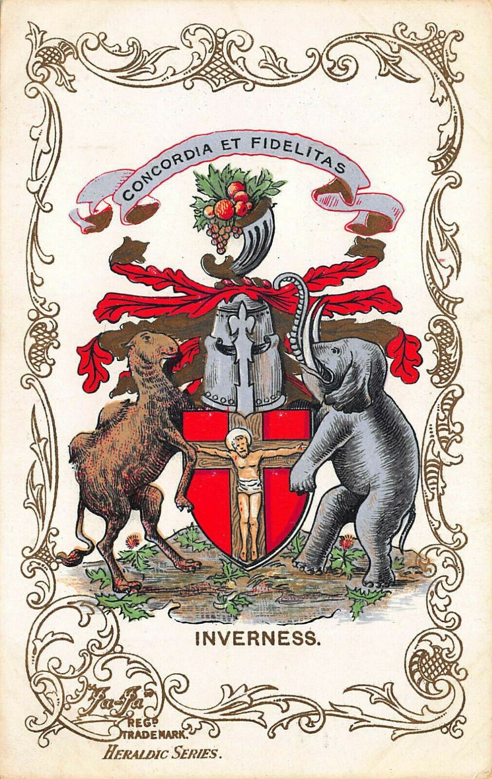 "Inverness" Coat of Arms Heraldic Series "B" Postcard | Europe - United ...