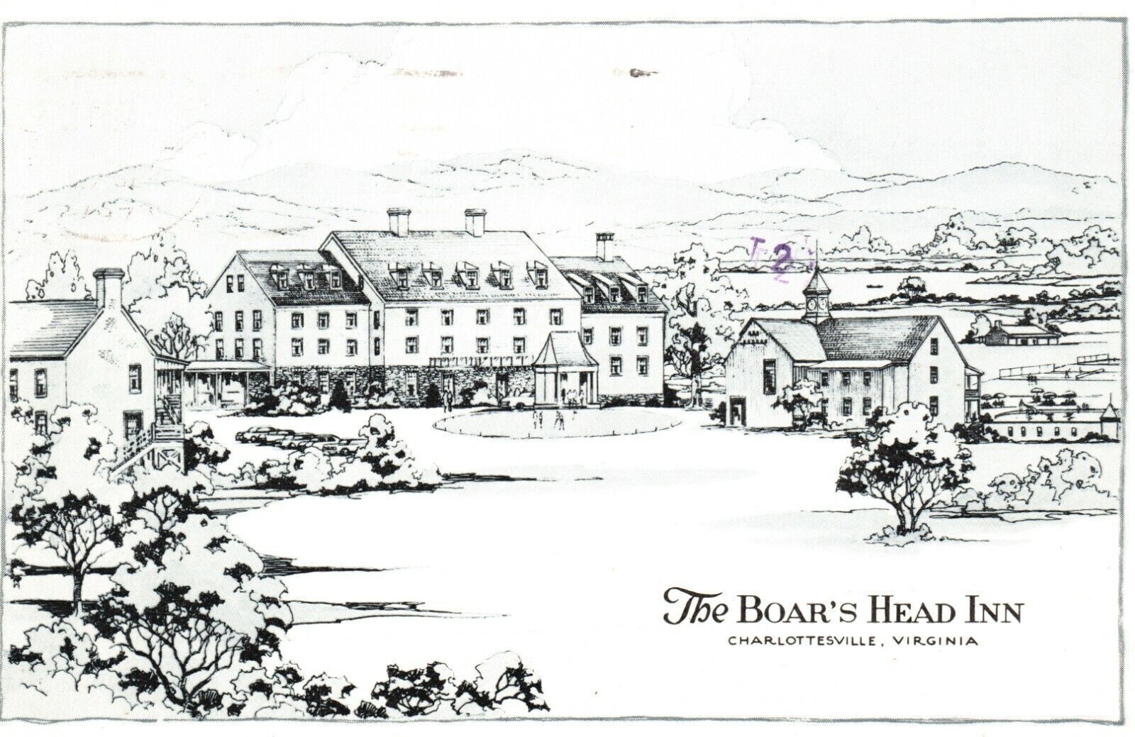 Vintage Postcard The Boar's Head Inn Charlottesville Virginia VA Old ...