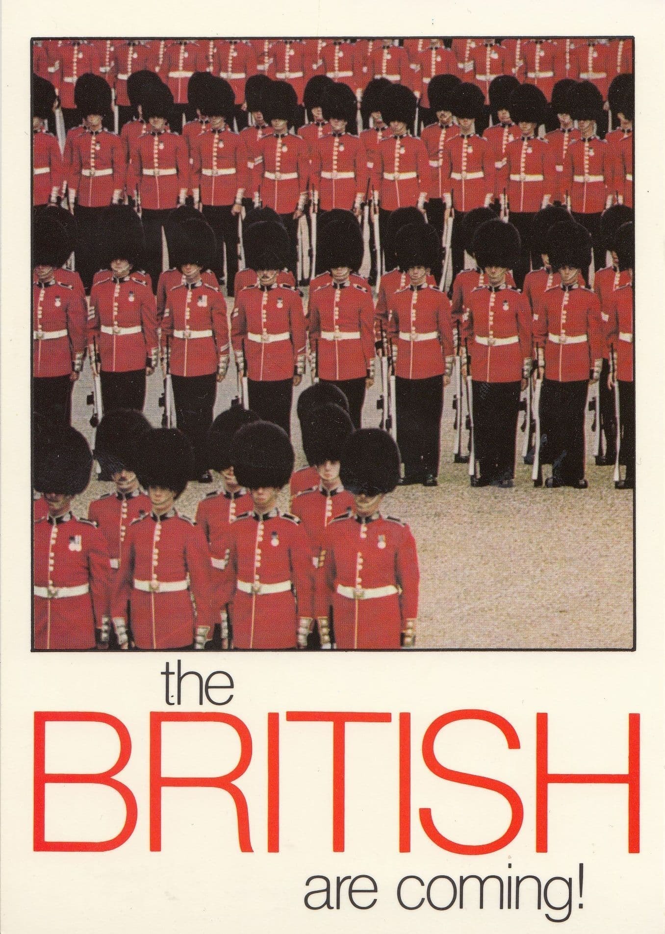 The British Are Coming Bush Era London Army Guard Giant Comic Postcard ...