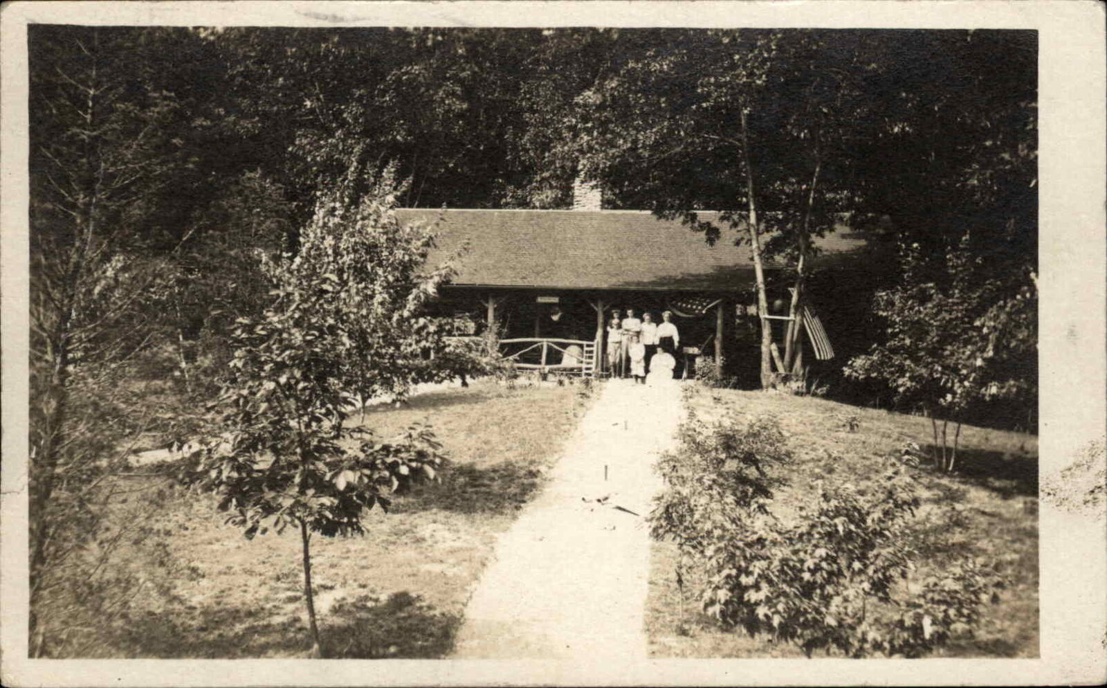 Woodmere Cabin Camp - Brooklyn NY Cancel 1911 Real Photo Postcard ...