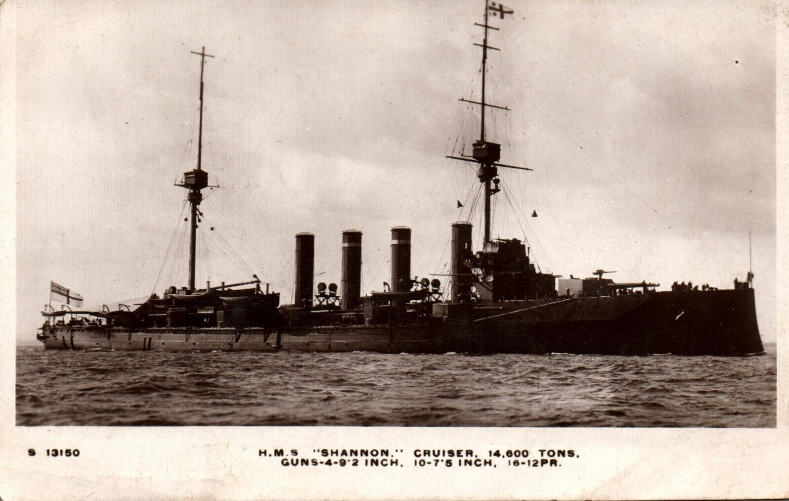 British Royal Navy HMS Shannon RPPC Photo WWI c1910s | Other / Unsorted ...