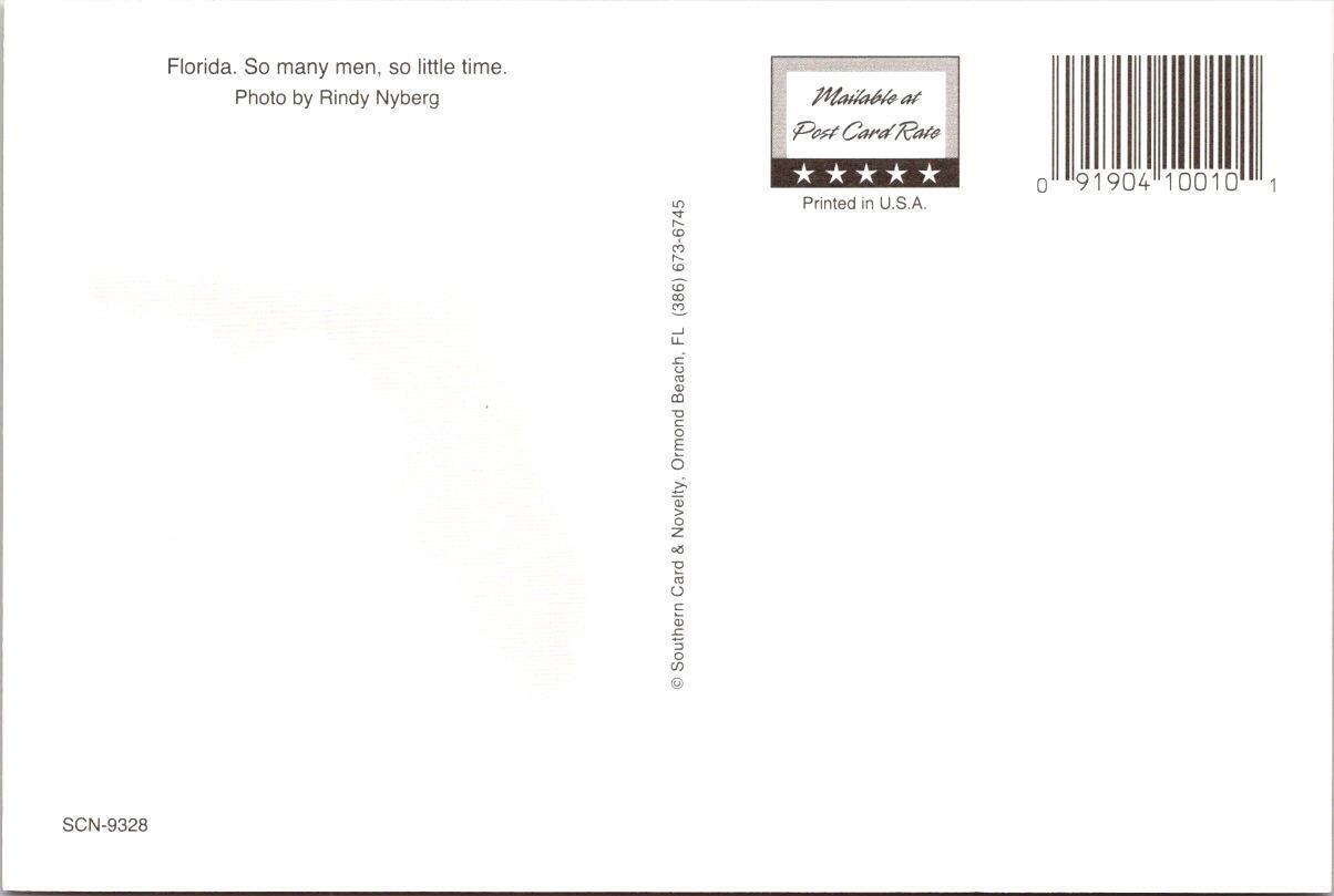 2~4X6 Postcards FL Florida FINEST~SEXY MEN Flex On The Beach MUSCLES ...