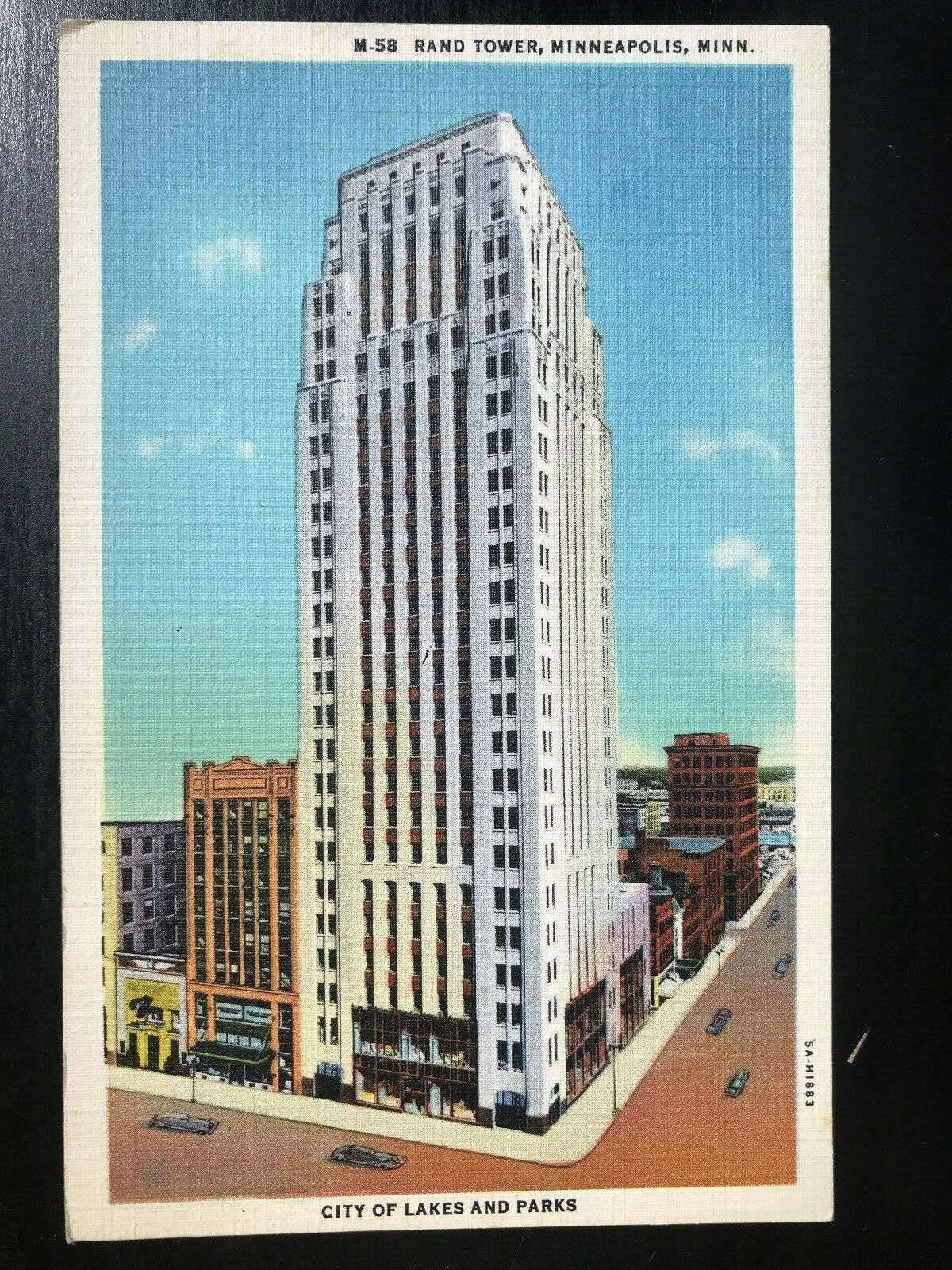 Vintage Postcard 1935 Rand Tower City of Lakes and Parks Minneapolis ...