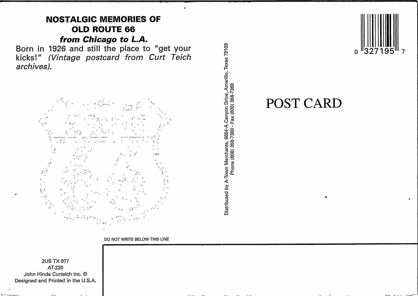Vintage Continental Size Postcard Getting OUR Kicks on Route 66 Multi ...