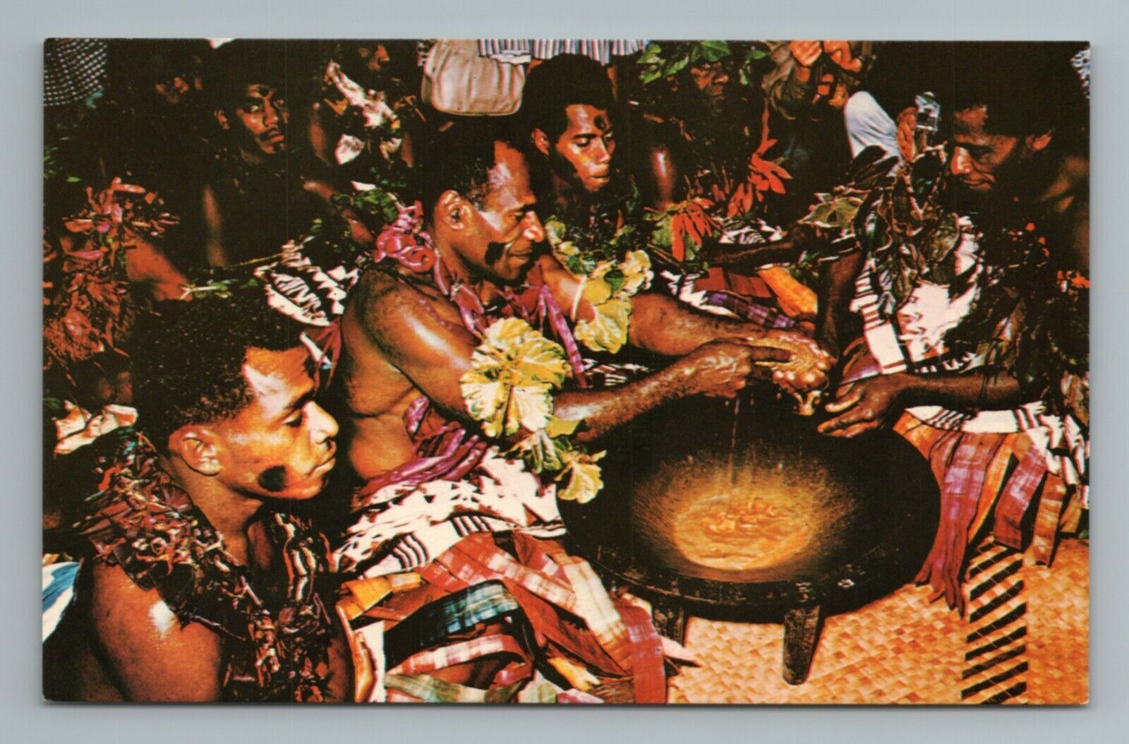 Yaqona Ceremony Fiji Vintage Postcard | Australia & Oceania - Fiji ...