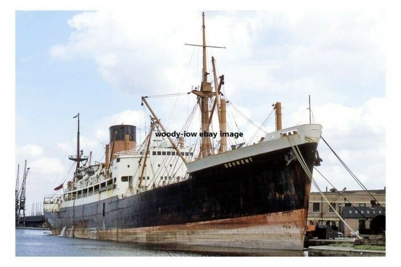 mc4189 - Shaw Savill Cargo Ship - Derwent , ex Persic , built 1949 ...