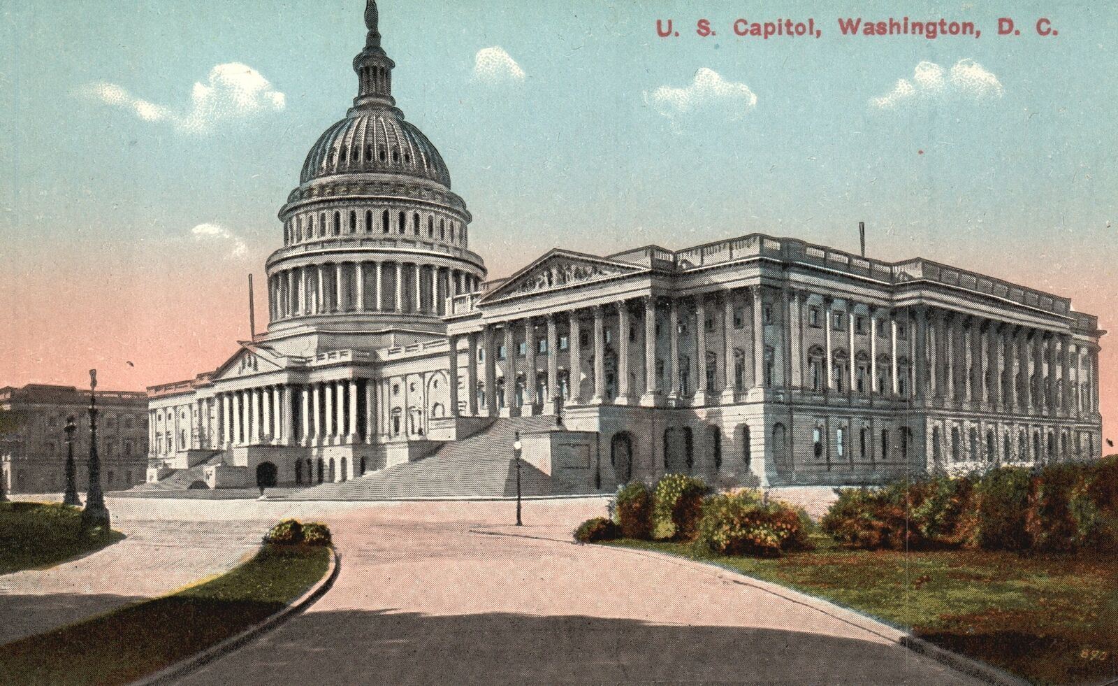 Vintage Postcard 1910's United States Capitol Washington DC B.S ...