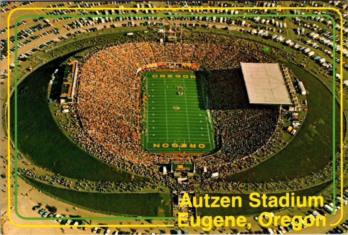 2~4X6 Postcards Eugene UNIVERSITY OF OREGON Autzen Stadium~Ducks ...