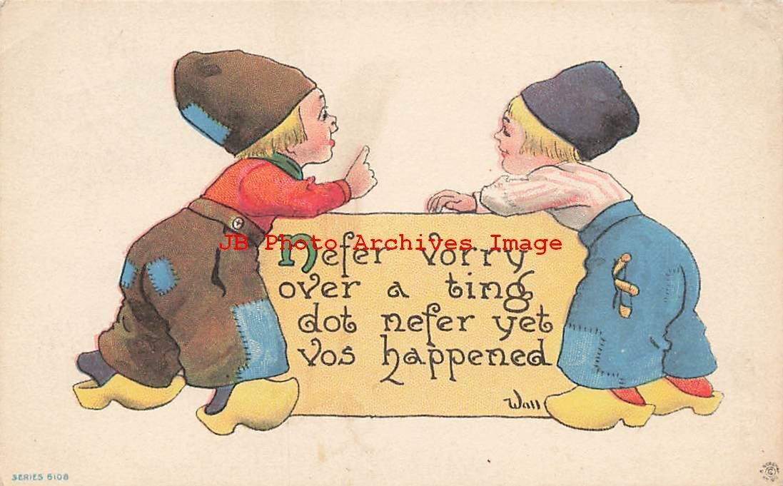 5 Bernhardt Wall Artist Signed Dutch Children Postcards | Africa ...