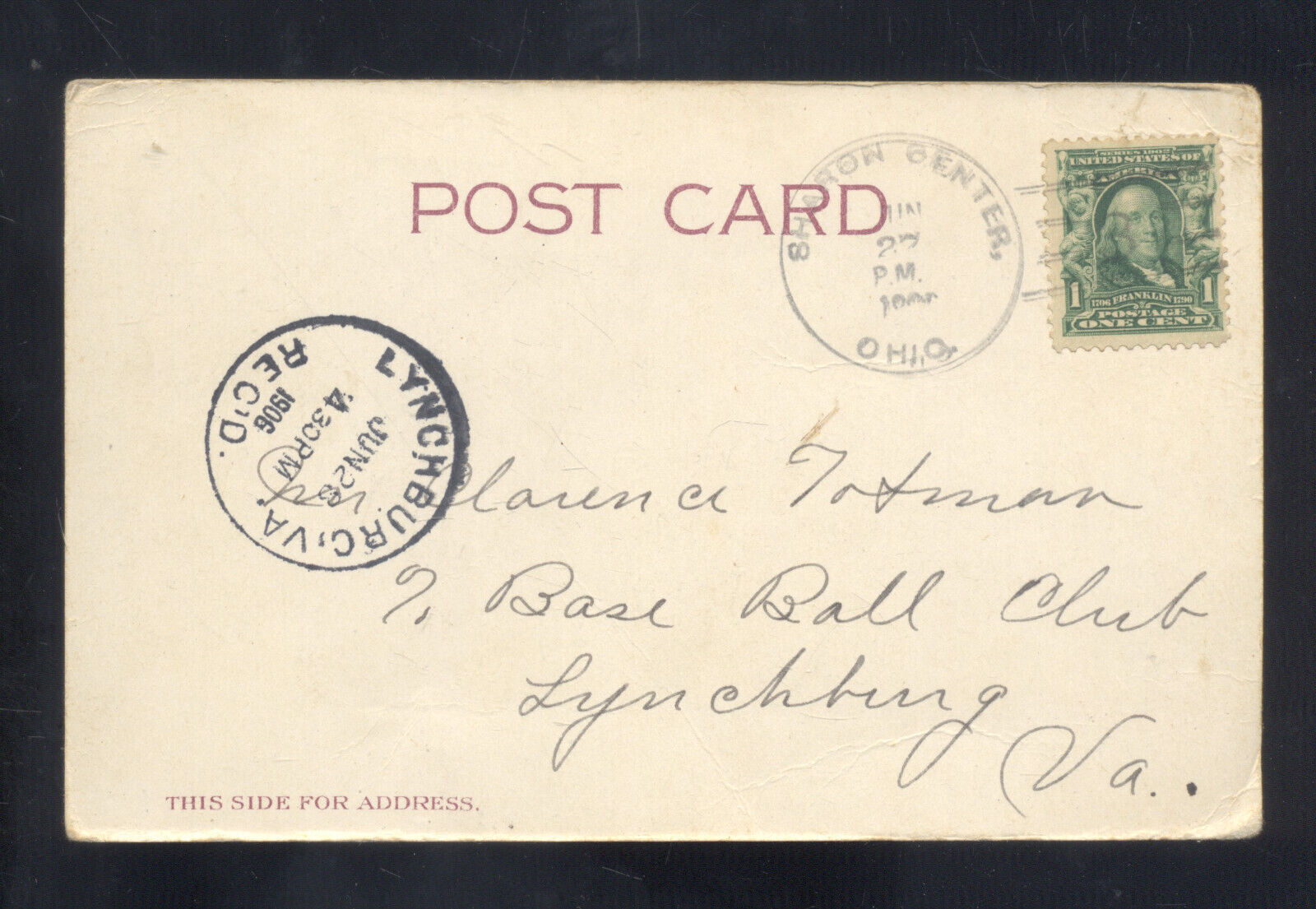 Vintage Patriotic Postcard Office Secretary Typewriter 1906 Sharon ...