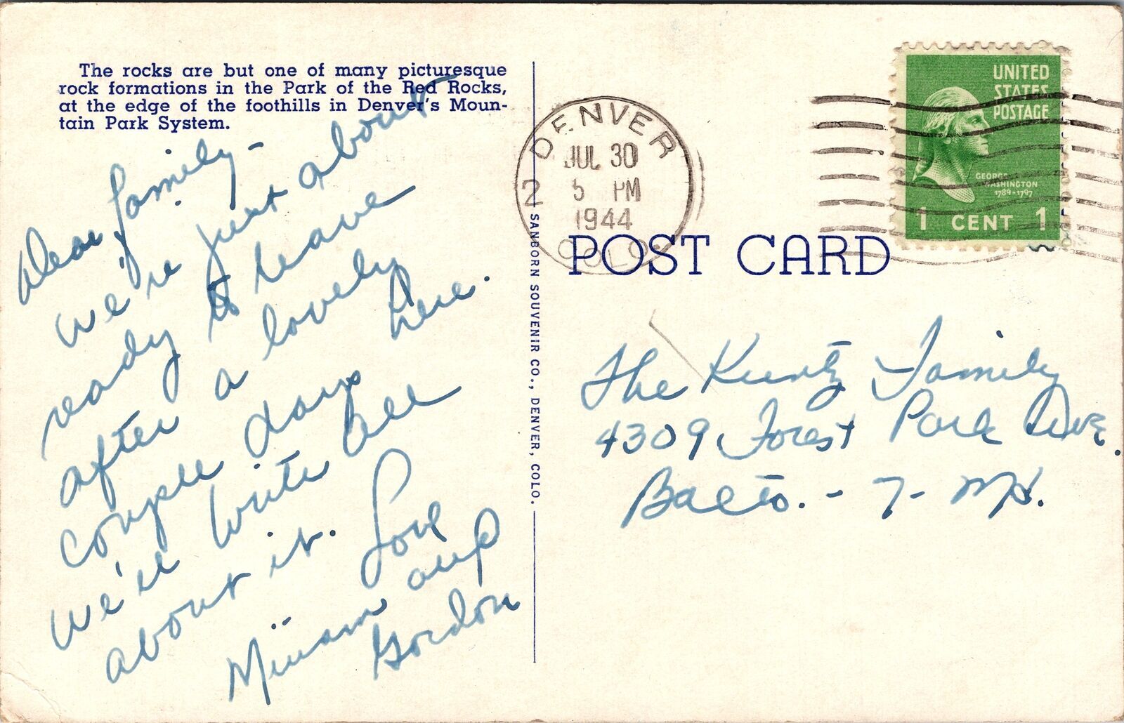 Vintage Postcard "Sinking Titanic and Iceberg" Rock Formation RED Rocks ...