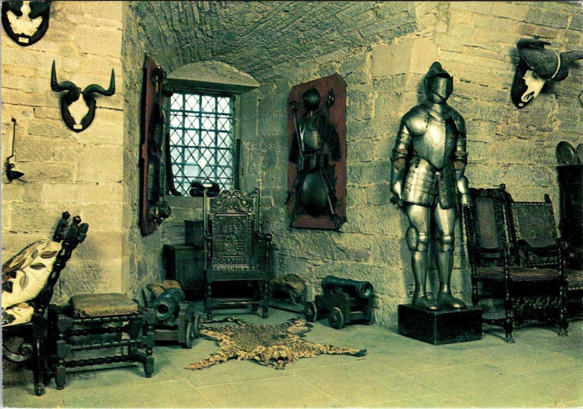 2~4X6 Postcards Forfar, Scotland CRYPT~SUIT OF ARMOR & BEDROOM At ...