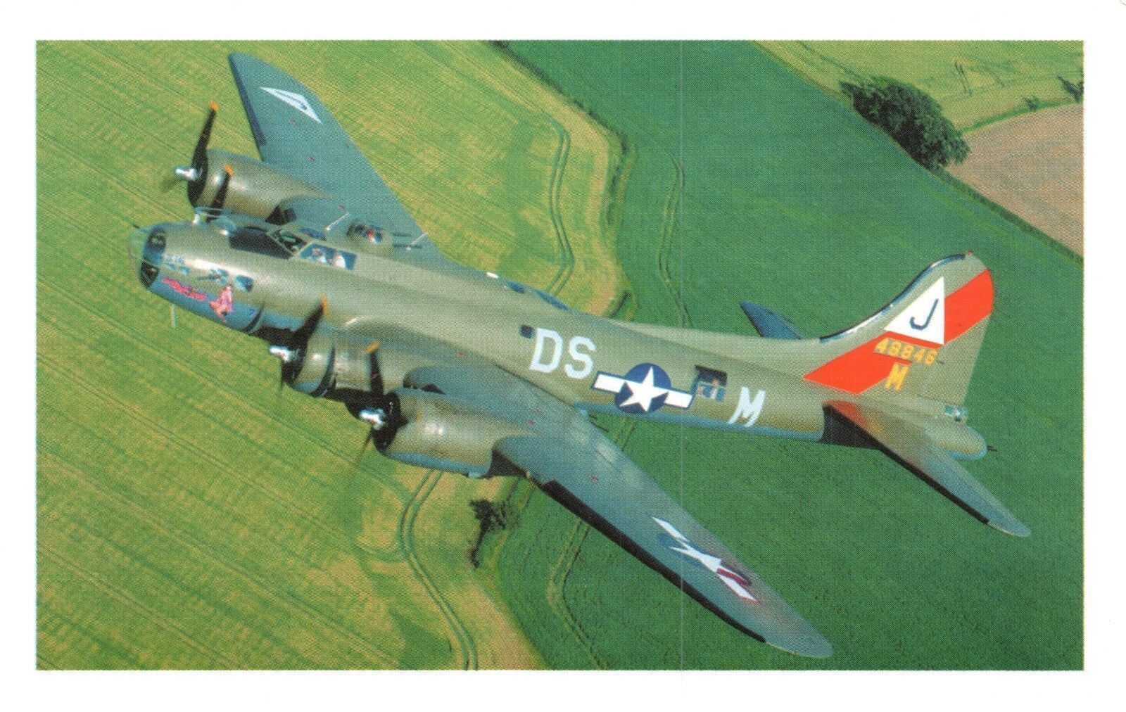 Vintage Postcard 1920's Flying Fortress Pink Lady Airborne East Anglia ...