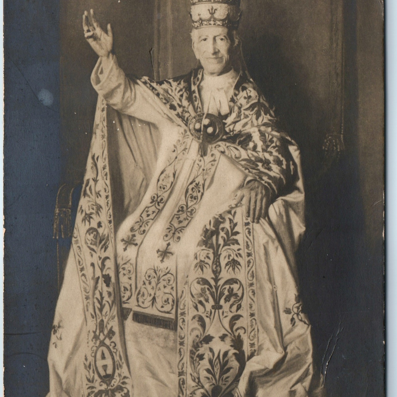 c1910s Vatican City RPPC Pope Pius X Papal Triple Crown Ornate ...