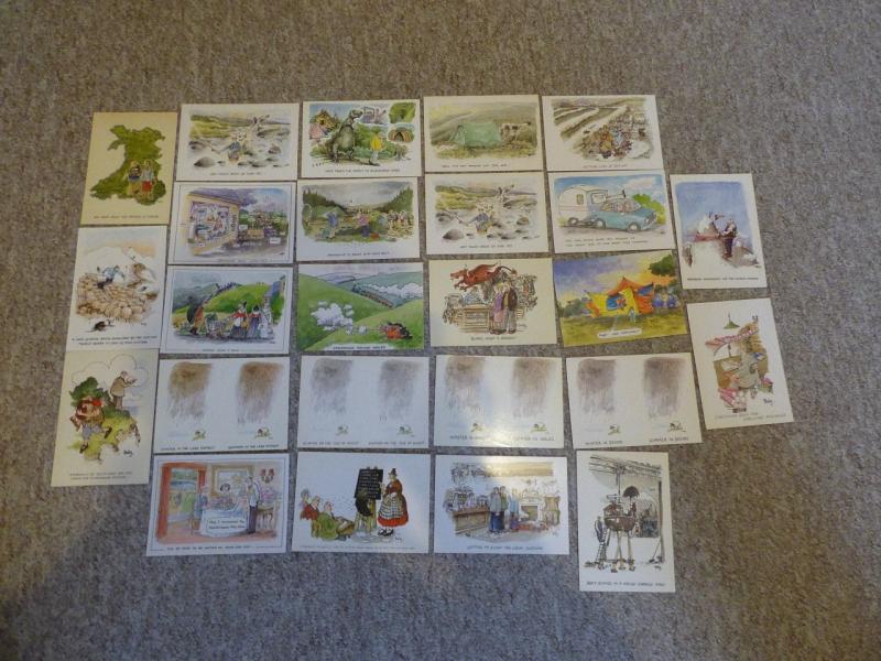 bu0070 - 25 Postcards by comic artist Rupert Besley - All Shown ...