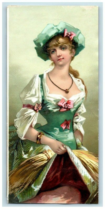 1880s Victorian Card Lovely Colonial Dressed Lady Fab! #5C | Ephemera ...
