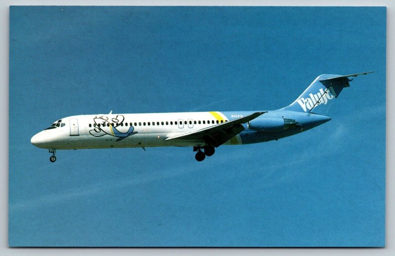 VIntage Airline Airplane Postcard - Valujet Airlines - McDonnell ...